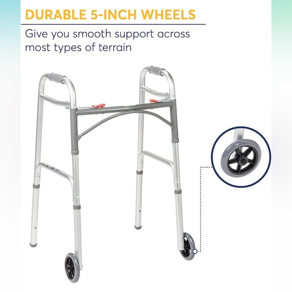 Drive Medical | Other | 2for 1 Drive Medical Folding Rolling Walker 2 ...
